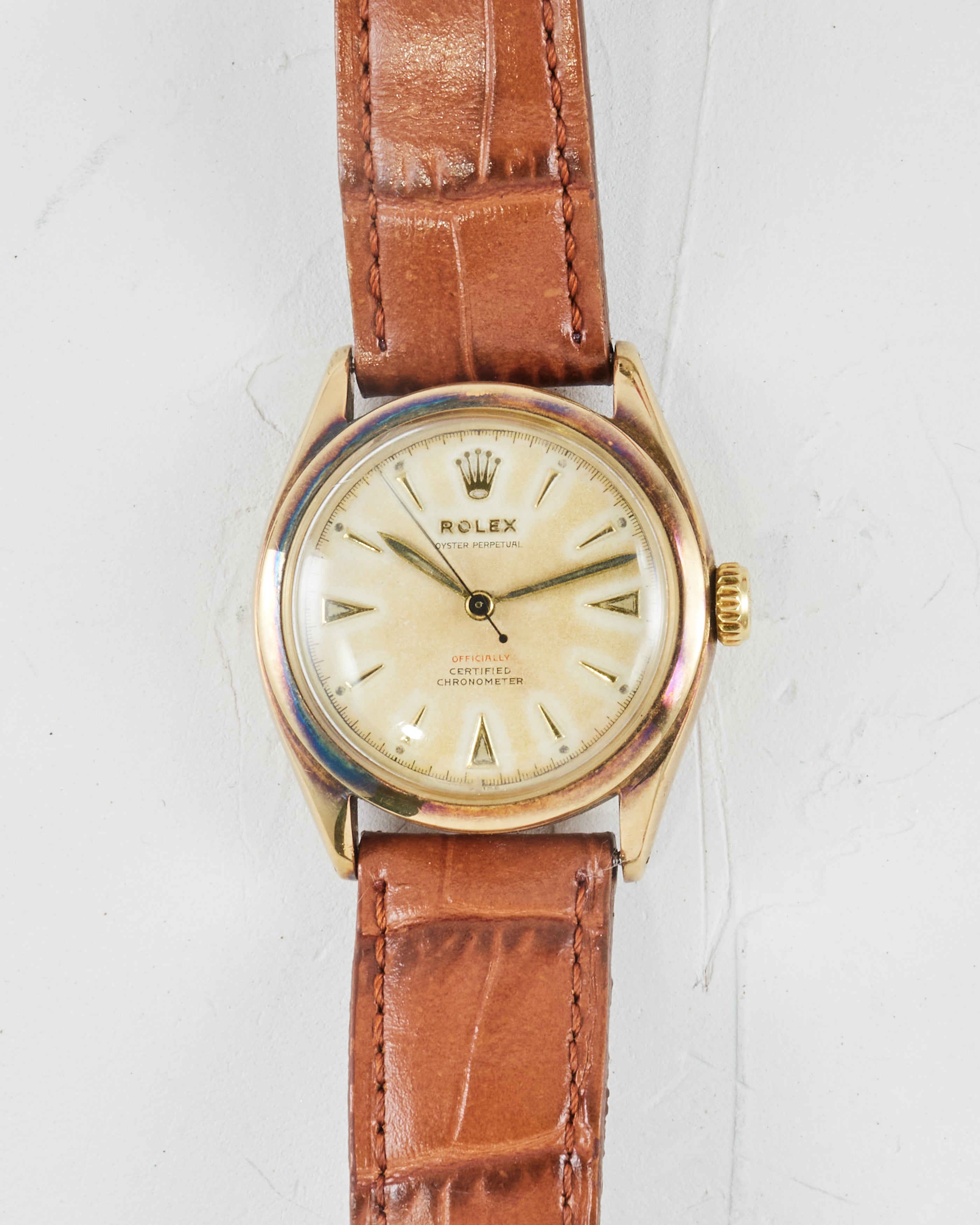 ROLEX RED WRITING OYSTER PERPETUAL – Very Special